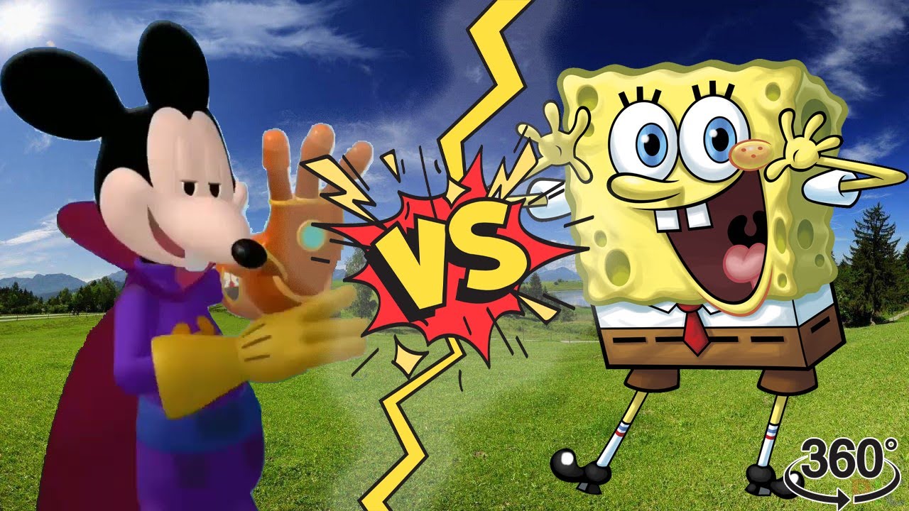 Ha Cha Cha Mortimer Mouse VS Spongebob 360VR - YouTube
