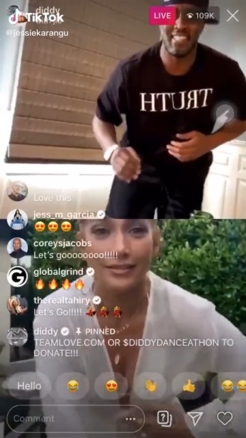 P Diddy dancing with Jennifer Lopez - YouTube