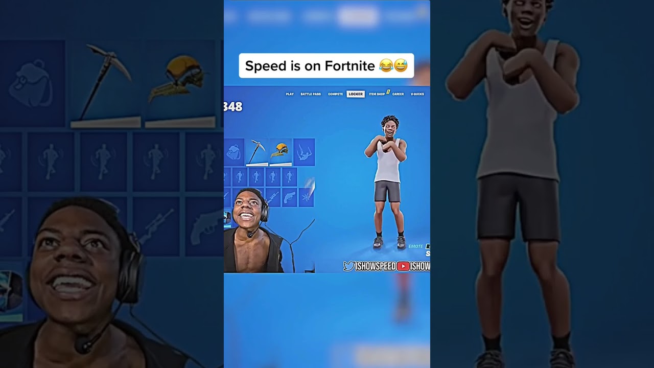 ISHOWSPEED is in FORNITE #speed #fortnite - YouTube