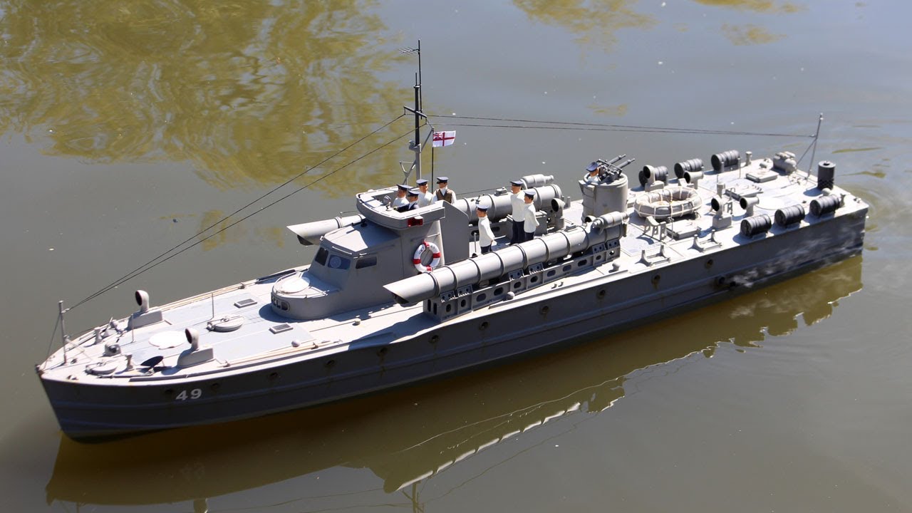 Thornycroft MTB 73ft | 1/24 scale | Vic Smeed plans - YouTube