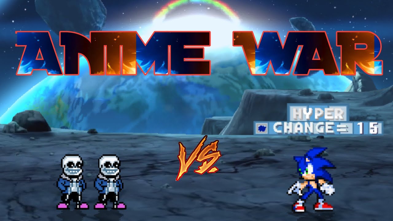 Double Sans VS Sonic Chaos OP(All Form) in Jump Force Mugen - YouTube