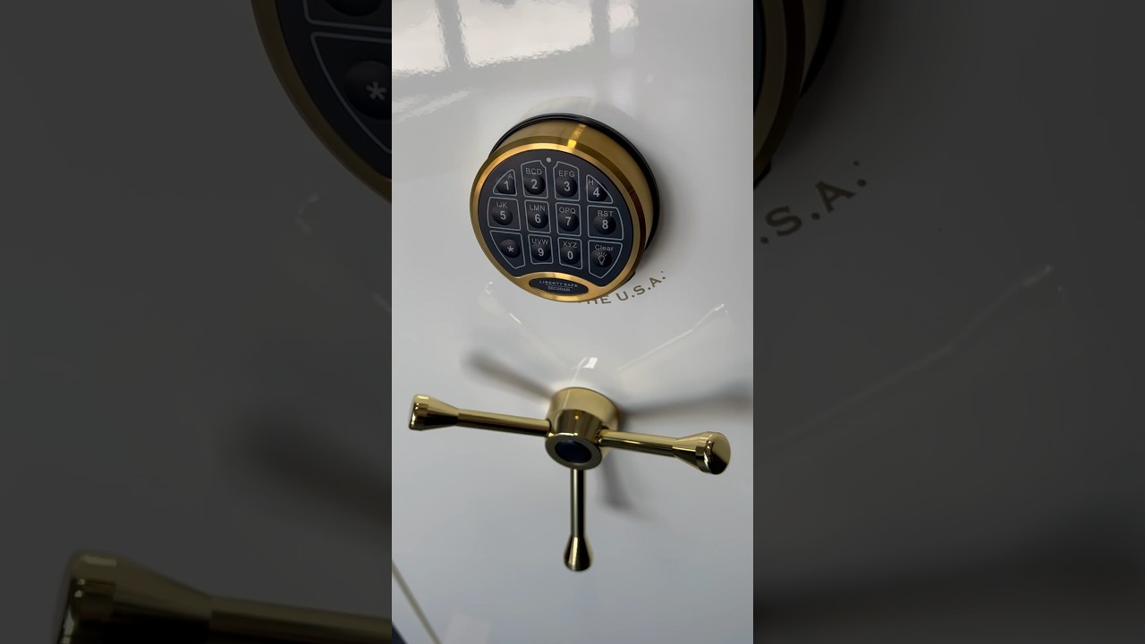 Colonial 23 Safe By Liberty Safe| White Gloss w/Brass Hardware | Mike ...