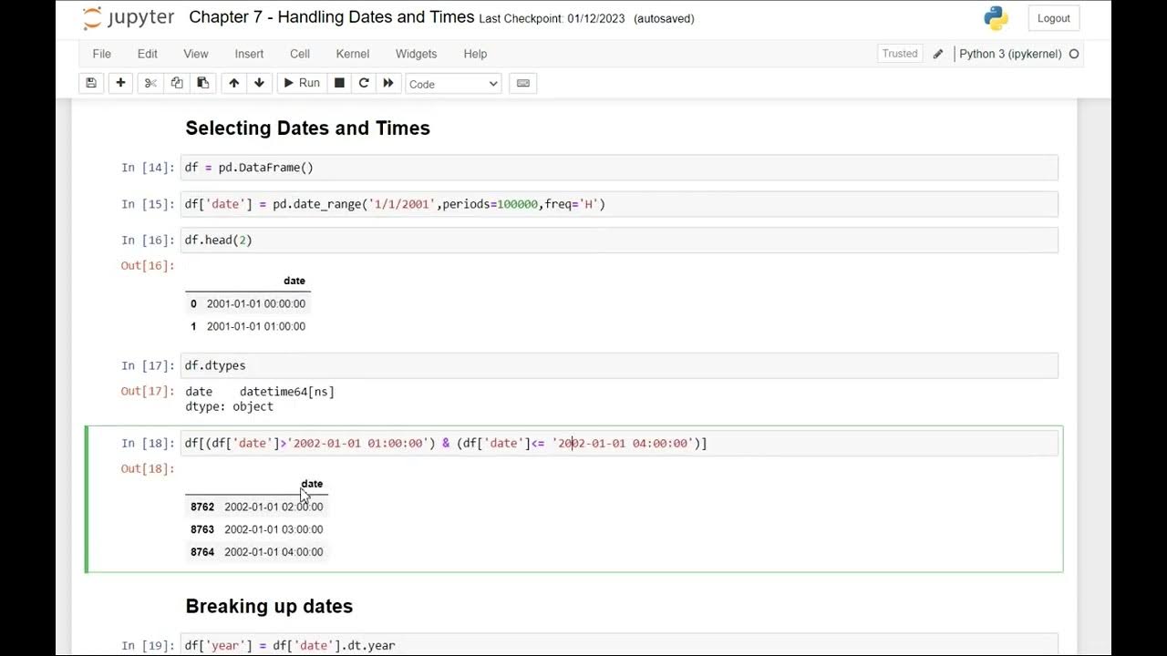 Handling Dates In Python Part 2pythonpythonprogrammingpythontutorialdatascience