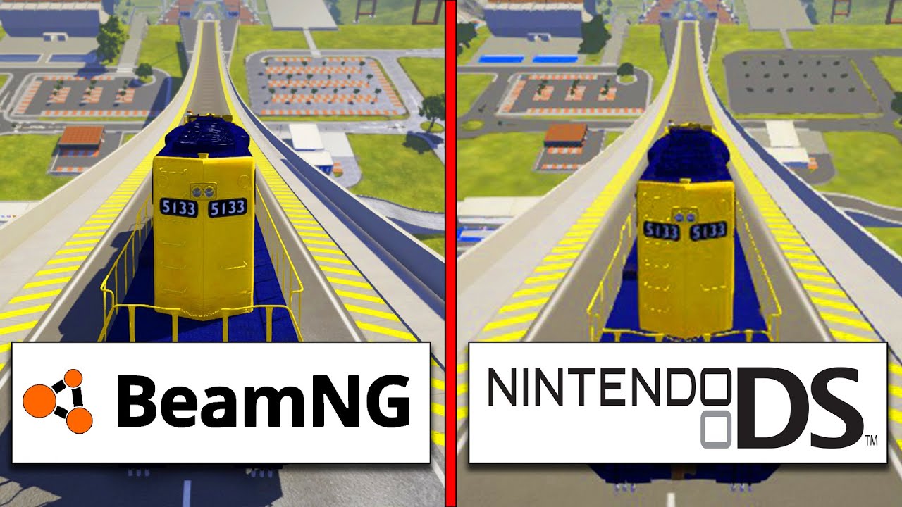How to make BeamNG.drive look like a Nintendo DS Game - YouTube