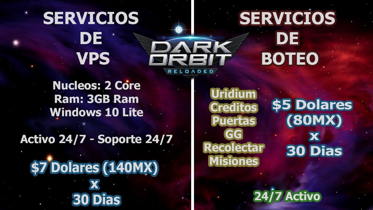 DarkOrbit | 2023 | DarkVPS | Nuestros servicios de BOTEO y VPS - YouTube