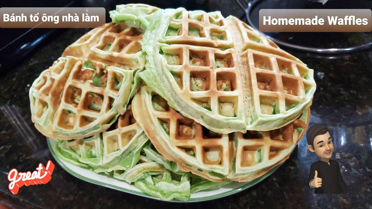 Homemade Waffles《 Bánh tổ ông nhà làm》 - YouTube