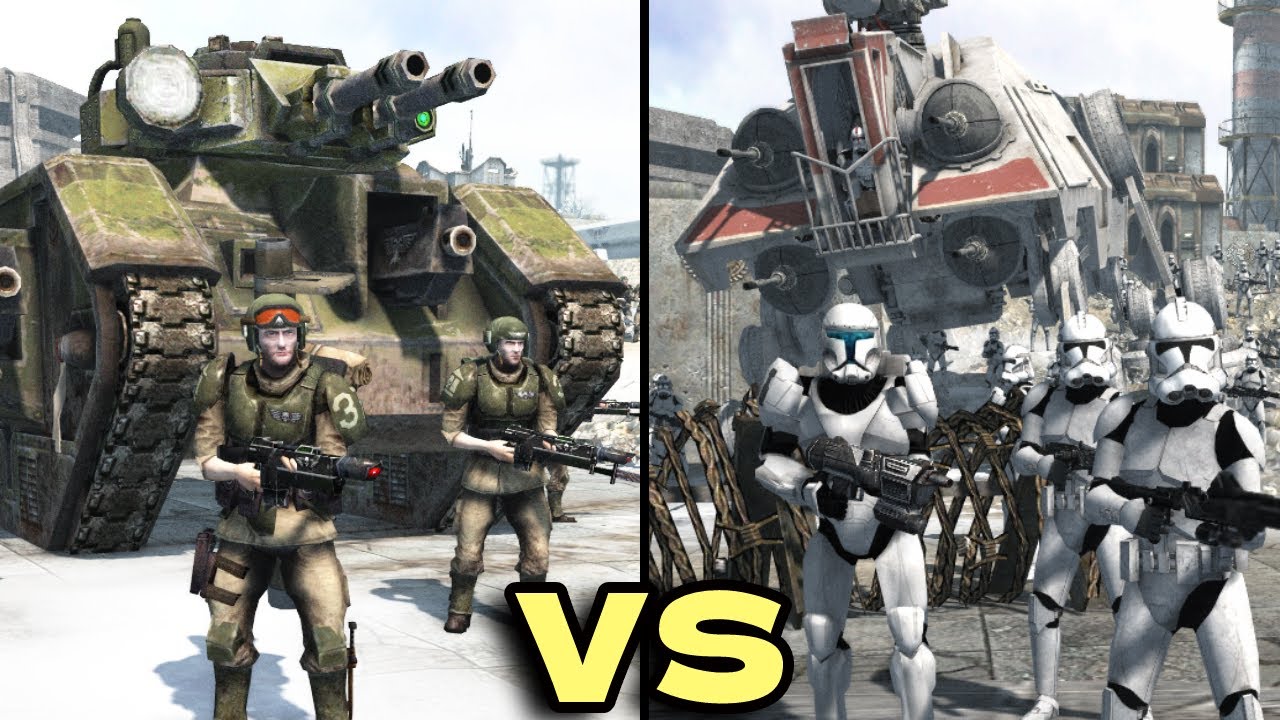 300 Imperial Guardsmen (Warhammer 40K) vs 300 Clone Troopers (Star Wars ...