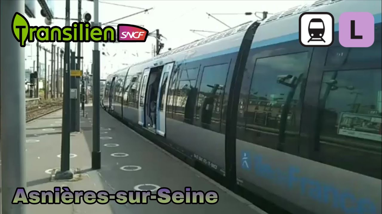 Transilien Ligne L : Départ d'un US de Z 50000 (Francilien NAT) en Gare ...
