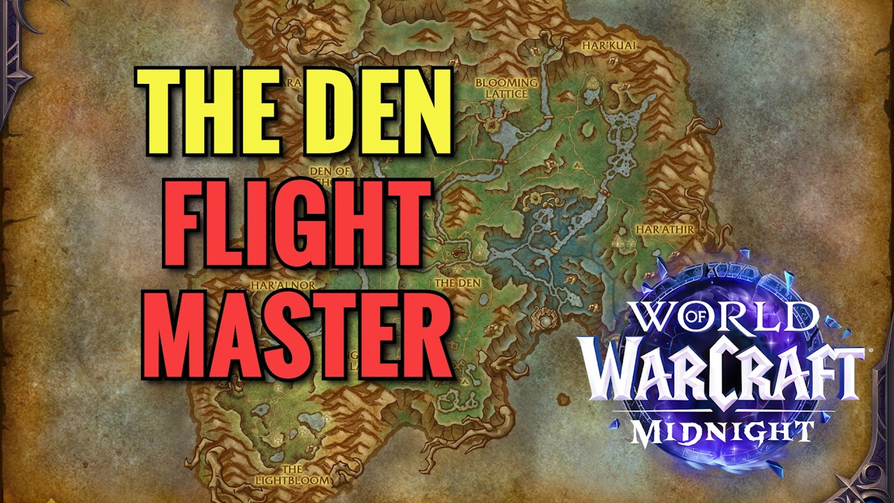 The Den (Harandar) Flight Master Location (WoW Midnight) - YouTube