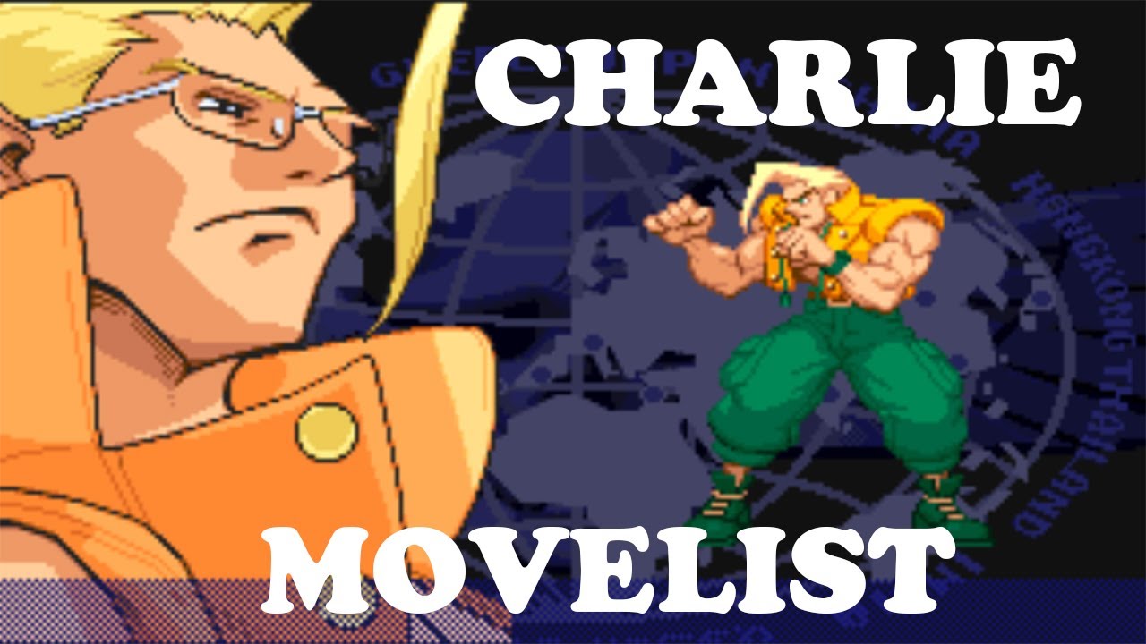 Street Fighter Alpha 3 - Charlie Move List - YouTube
