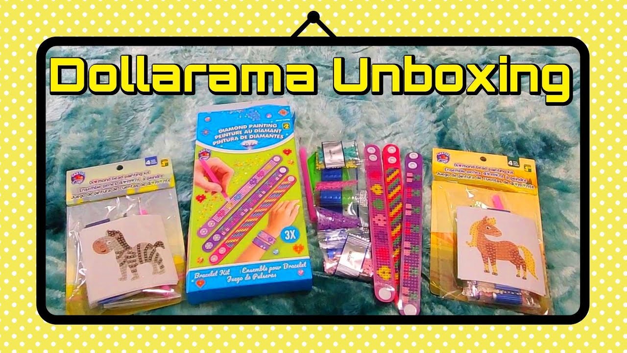 Dollarama Unboxing/Diamond Painting Bracelets and Stickers #dollarama # ...