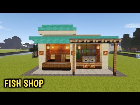 Fish Shop minecraft || How to make Fish shop tutorial - YouTube