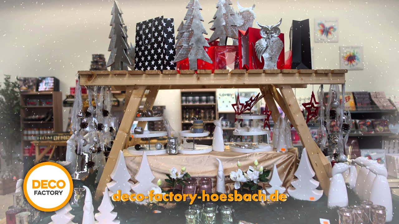 DECO FACTORY Hösbach (Imagefilm, Weihnachten 2015) - YouTube