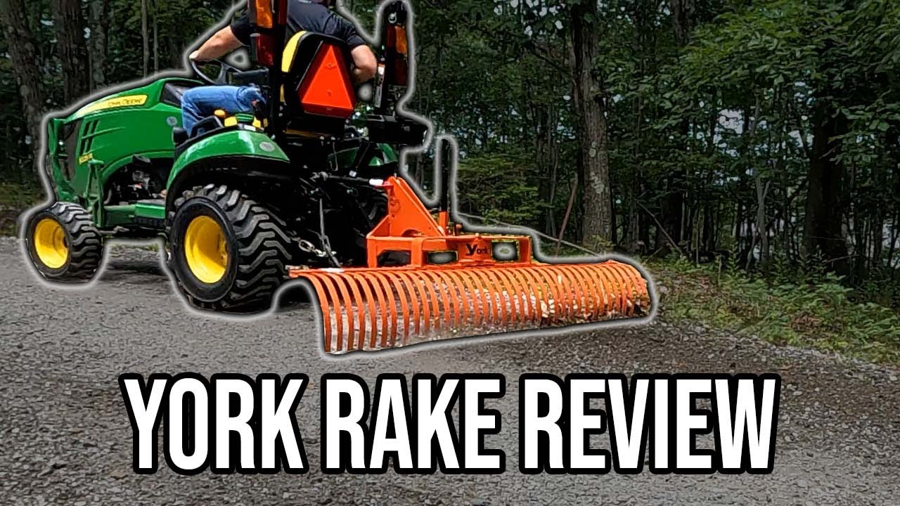 6' York Rake Re-finishes Gravel Drive - YouTube