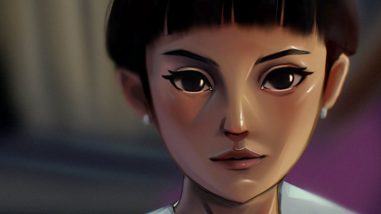 Burmese Kid digital drawing Full length - YouTube