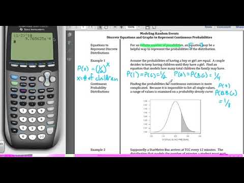 STA2023 Chapter 6 Video 3 Discrete Equations and Distributions for Continuous Probabilities ...