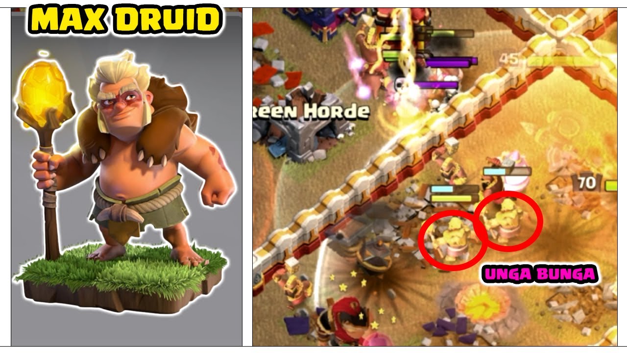 The Druid is the perfect support troop for War | Clash of Clans - YouTube