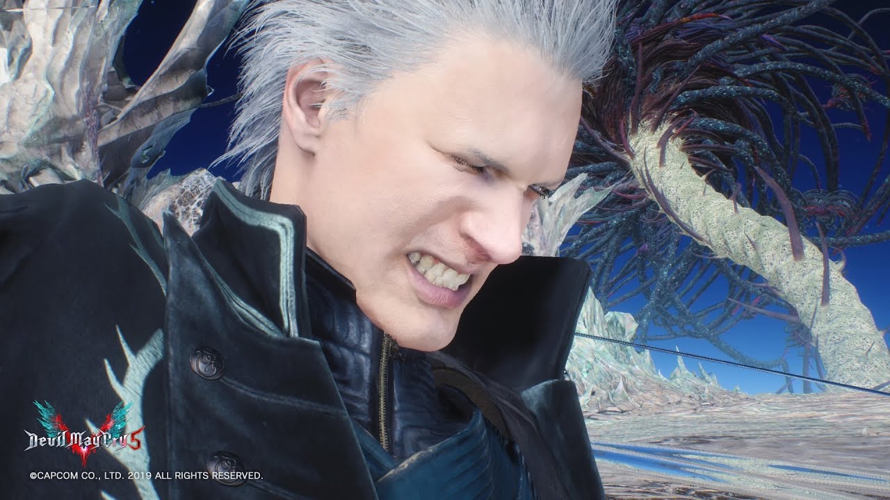 DMC5 Knocking back Vergil with Royal Fork - YouTube