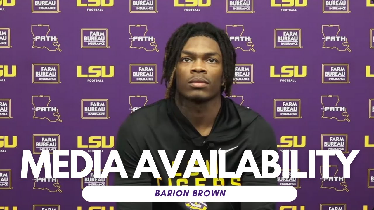 Barion Brown - Fall Camp Media Availability - August 12, 2025 - YouTube