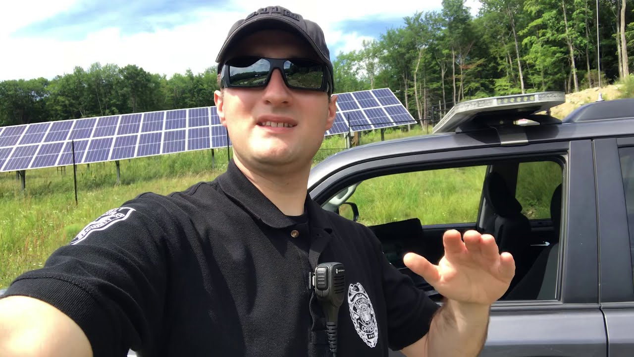 Security Patrol Vehicle Ride-Along: Off-roading in 4WD, Solar Panel ...