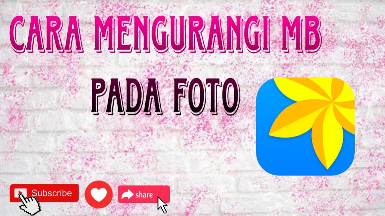 Cara Mengurangi Mb Pada Foto - YouTube
