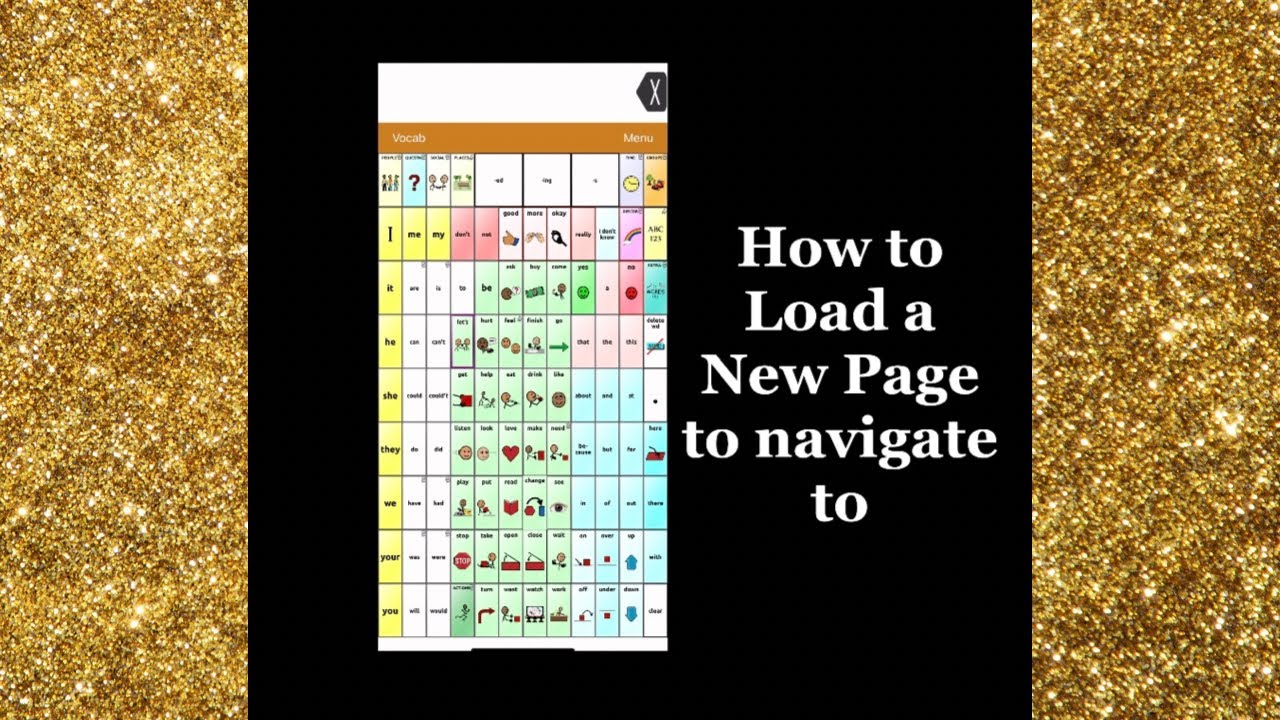 How to Load a New Page to Navigate to in TouchChat with WordPower - YouTube