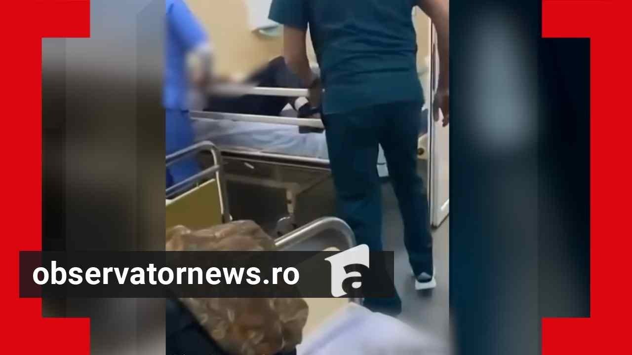 Brancardierul şi infirmiera care au umilit un bătrân la Spitalul Bârlad ...