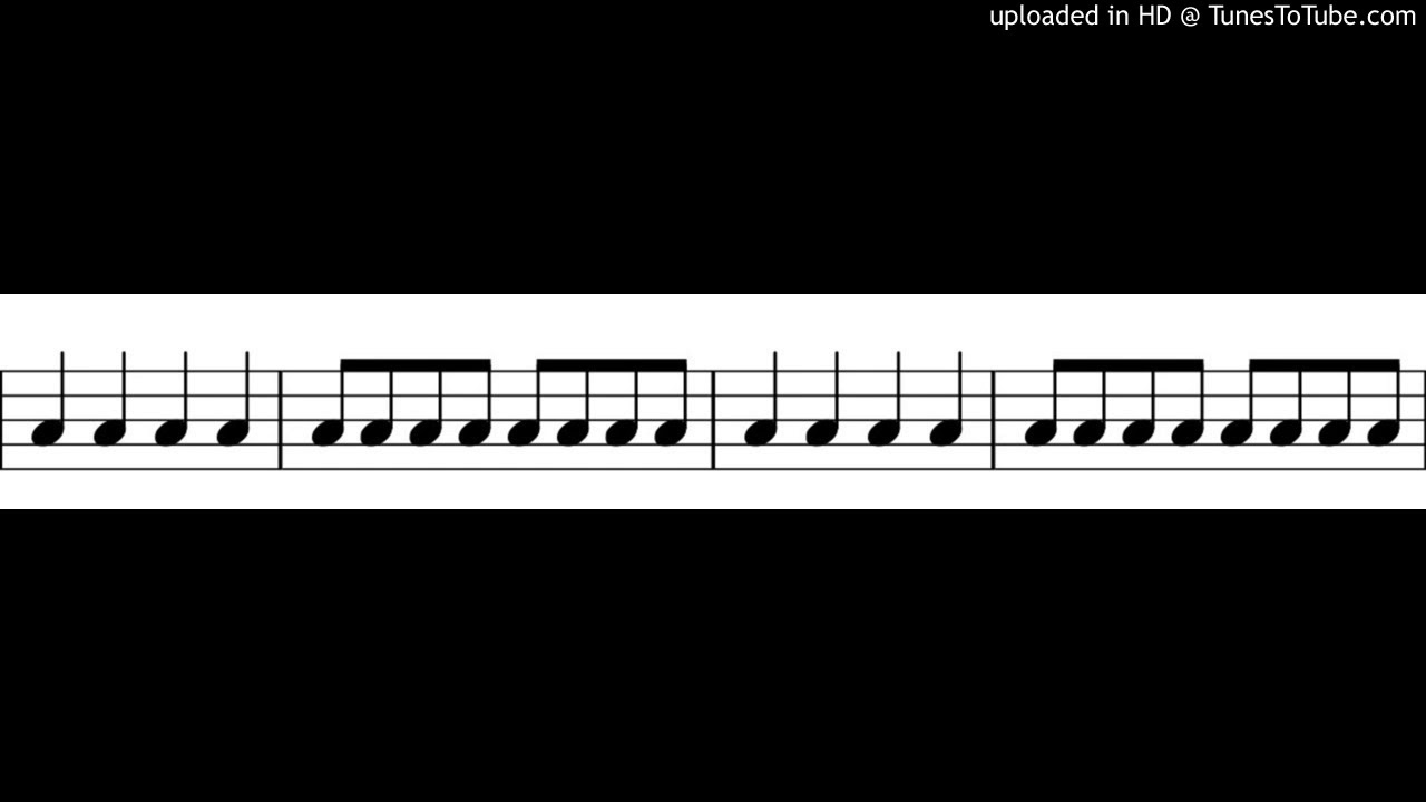 rhythm exercise crochet and quaver on A strings bpm 70 - YouTube