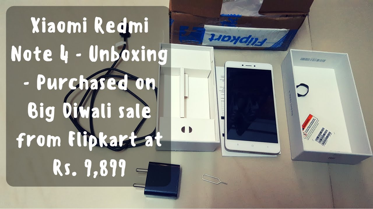 Xiaomi Redmi Note 4 - Unboxing - Purchased on Big Diwali sale from ...
