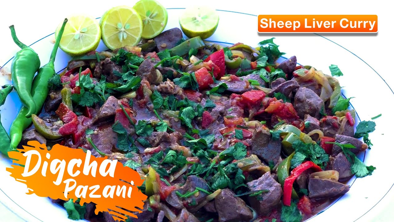 Digcha Pazani: Sheep liver curry recipe in the nature 🌲🔥 - EP 79 - YouTube
