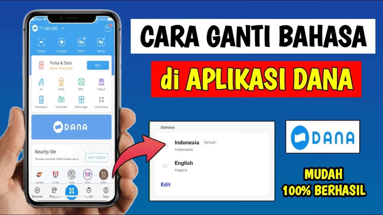 Cara Ganti Bahasa di Dana | Cara Mengubah Bahasa Dana - YouTube