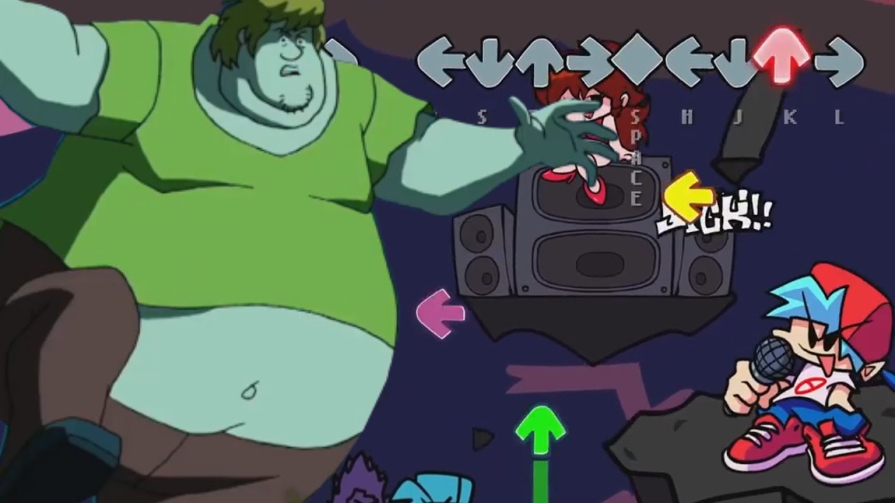 God eater vs fat Shaggy but he keeps getting 10% thicker (fnf mod ...