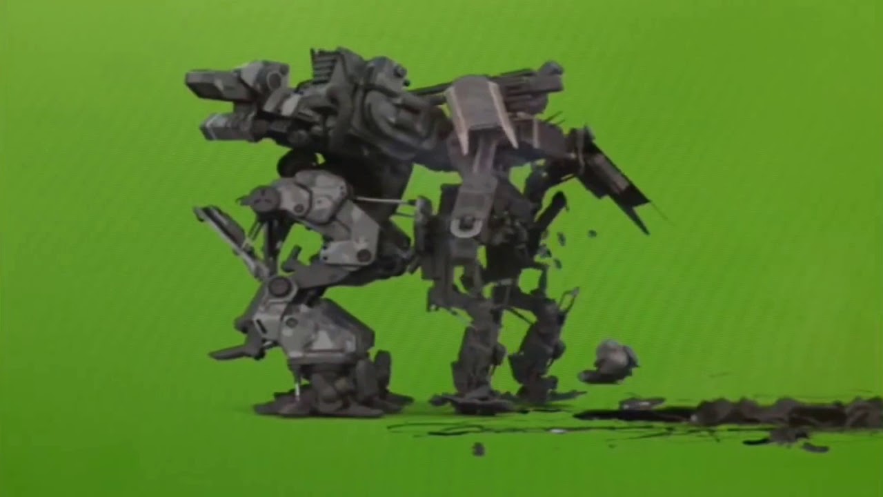 HD Green Screen Robot Battle - YouTube