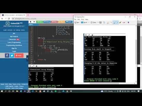 2 Dimensional Array Display, Sorting and changing value to X if ...
