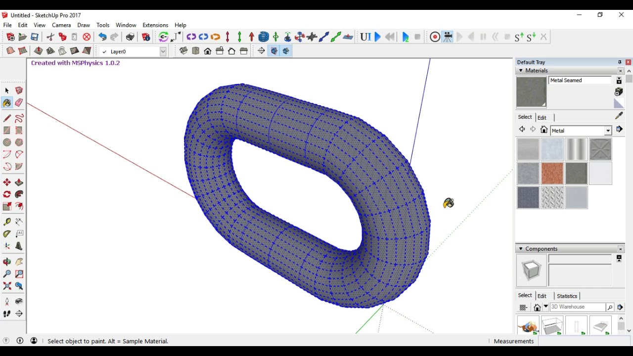 sketchup chain modeling - YouTube