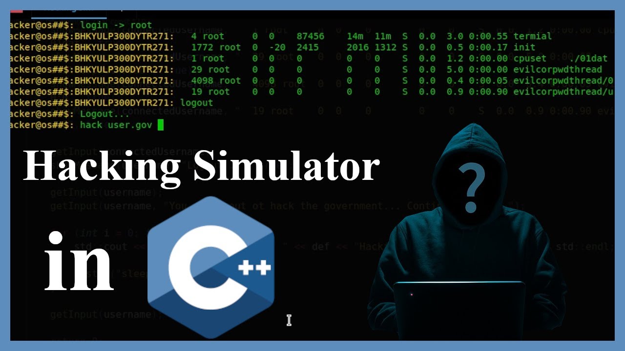 Build a hacking simulator in C++ - YouTube