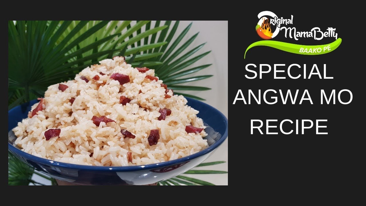 HOW TO COOK YOUR ANGWA MO (OIL RICE) USING AN ALTERNATIVE MEAT TO TOLO ...