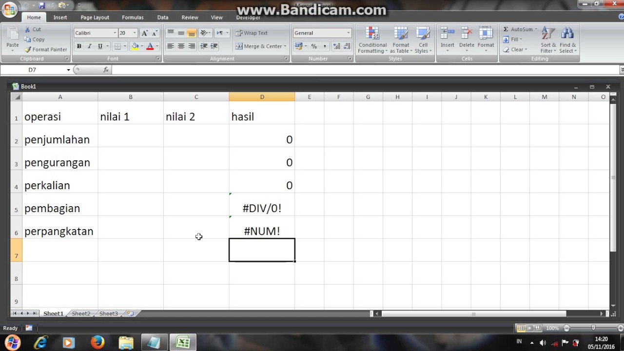 Cara Membuat Kalkulator Sederhana Menggunakan Microsoft Office Excel ...