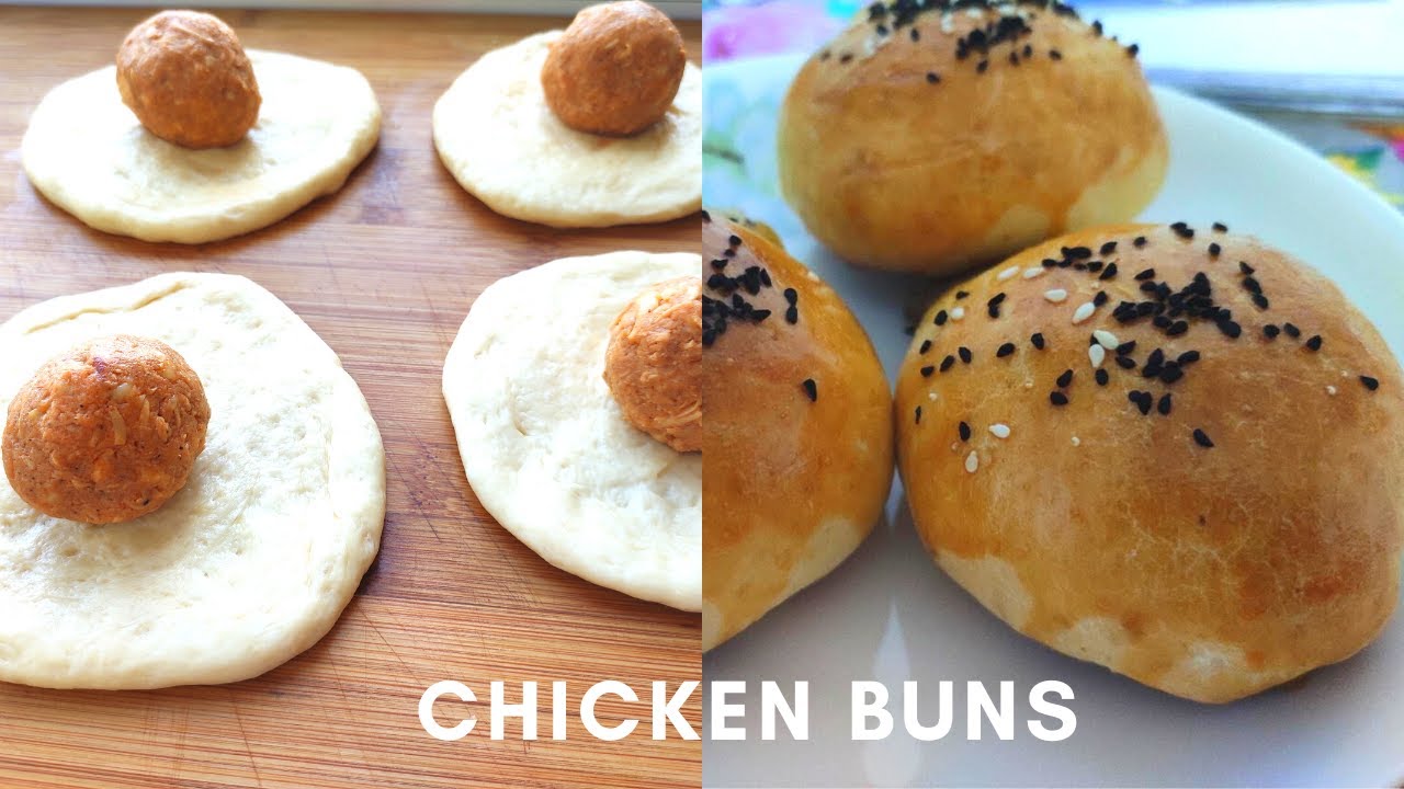 Chicken Bun Recipe| Chicken Stuffed Bun Recipe - YouTube