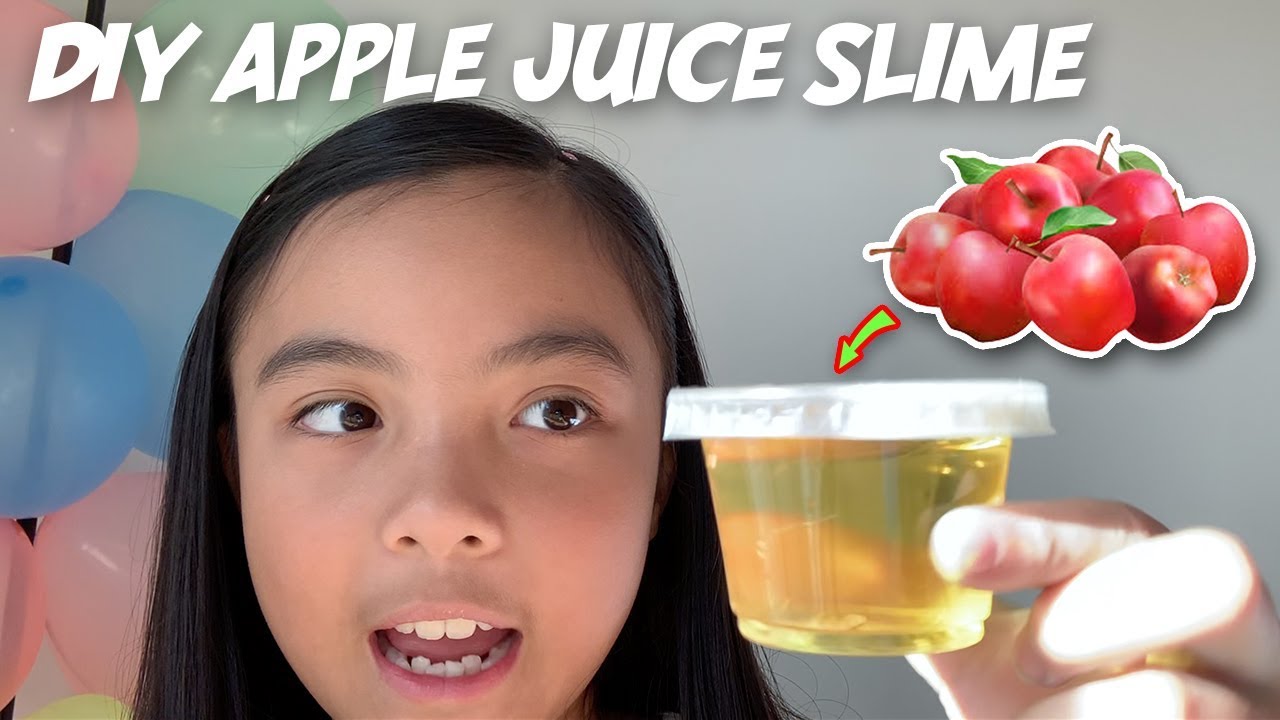 APPLE JUICE SLIME?? How to make special apple juice activator ...