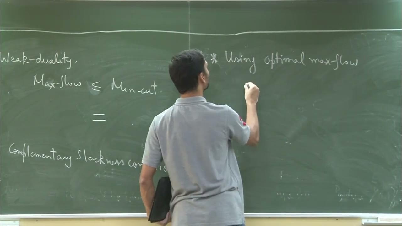 Lecture 41 - Max flow = Min cut - YouTube