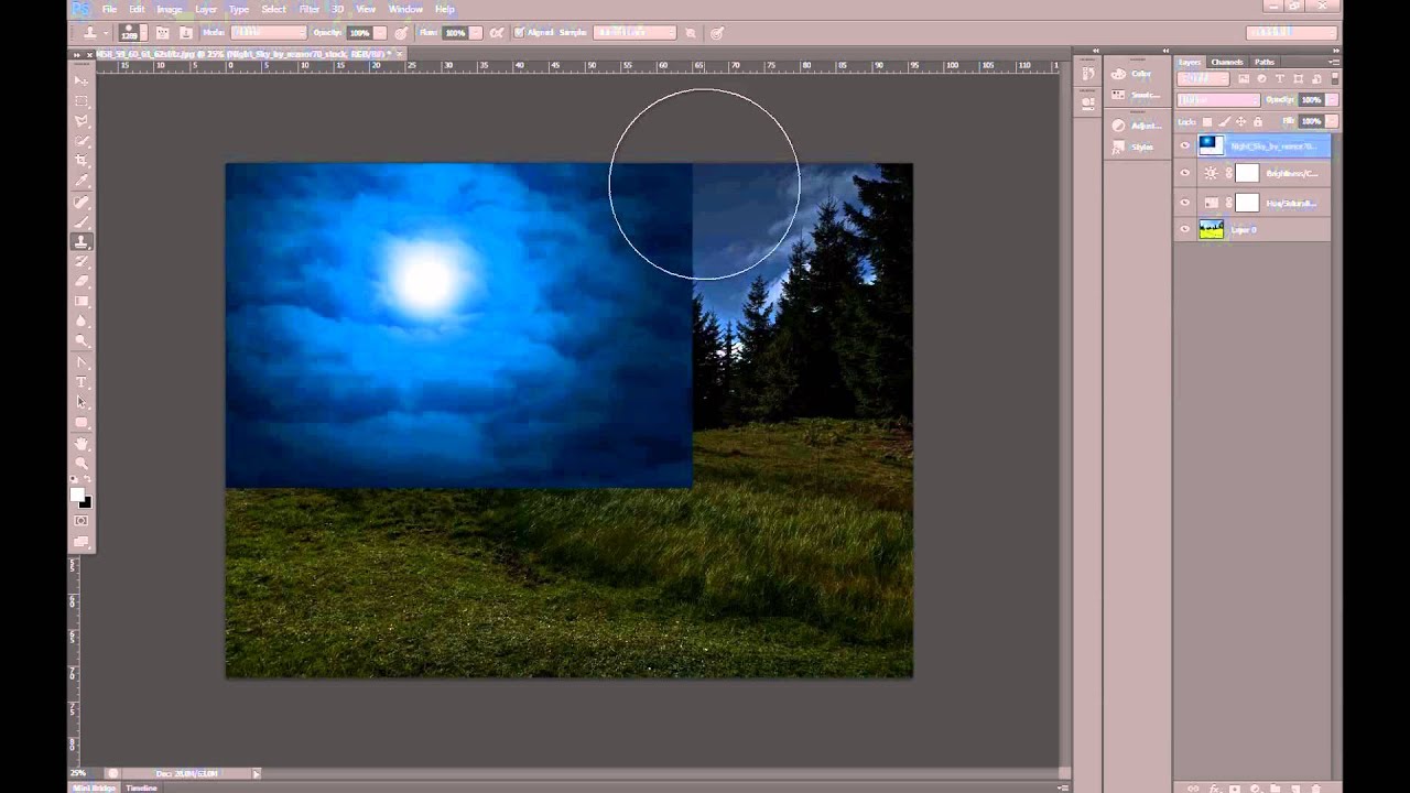Photoshop tutorial changing daylight photo to night time | CRYTIVO ...