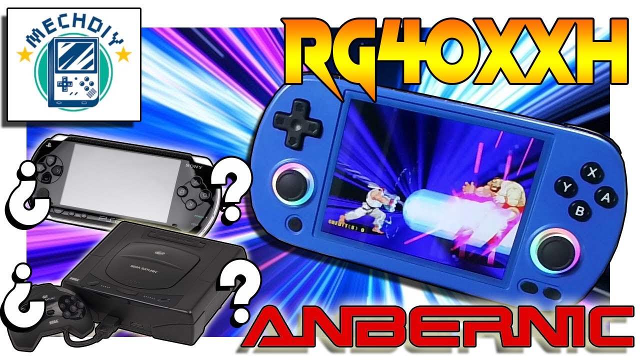 🕹️¿Podrá con PSP o Saturn? Review de ANBERNIC RG40XXH. - YouTube