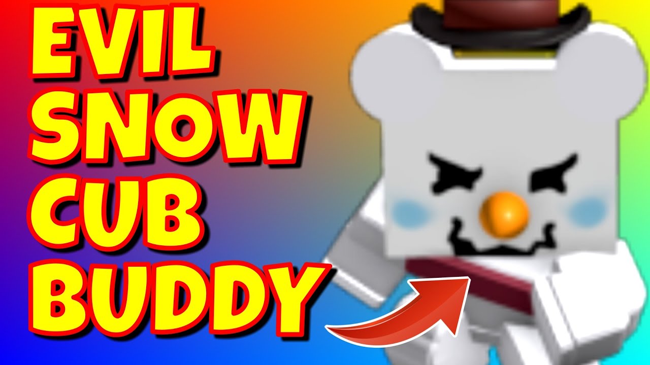 EVIL SNOW CUB BUDDY SKIN [LEAKS] - BEE SWARM SIMULATOR - YouTube