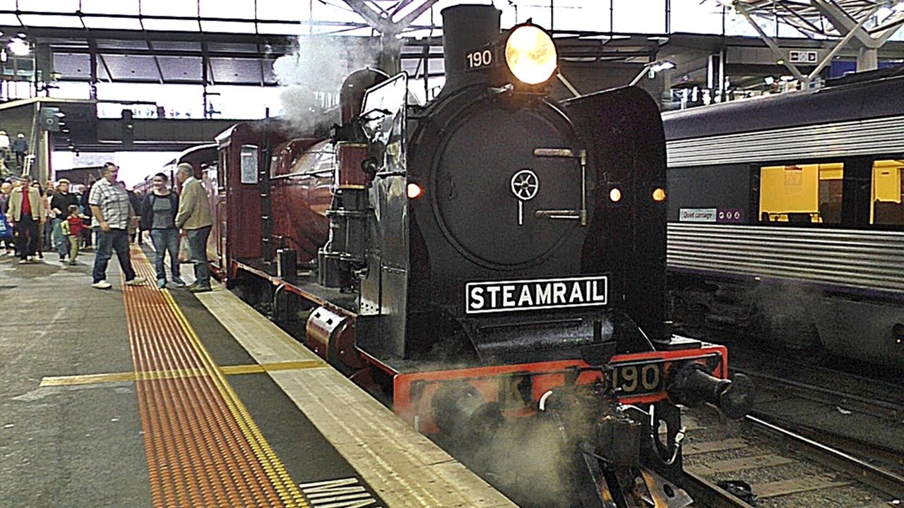 Steamrail - Rail & Sail to Melbourne 2016 | K190 - YouTube