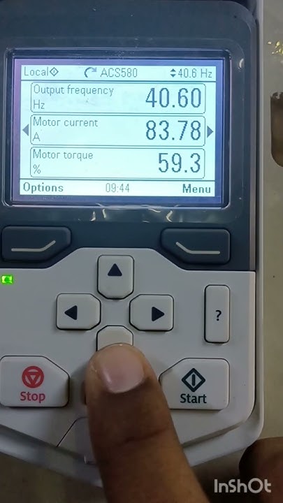 ABB VFD ACS580 local setting - YouTube