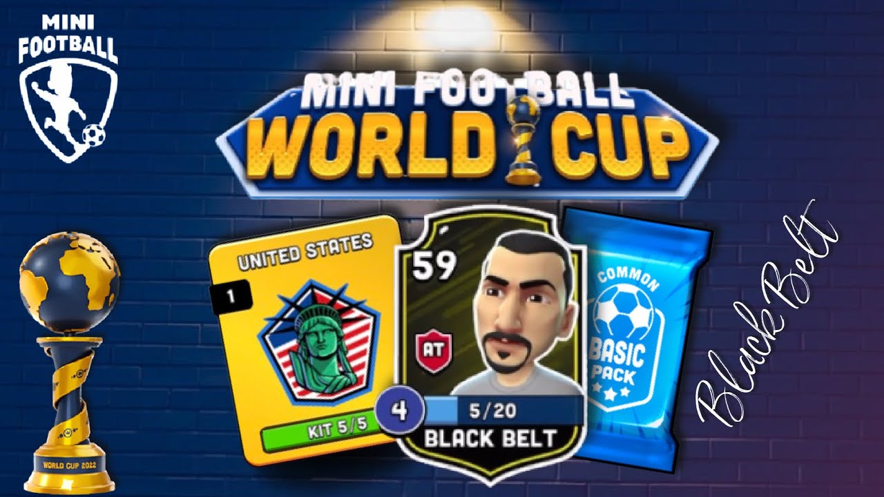 Mini Football - World Cup Tournament FINAL for United States Kit! Black ...