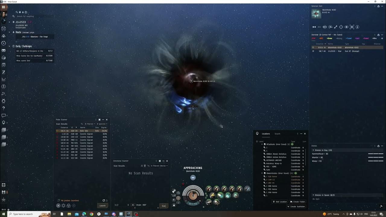 Eve Online Wormhole rolling - YouTube