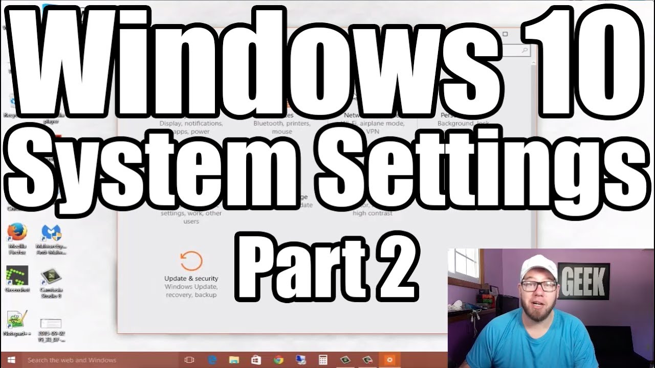 Windows 10 System Settings - Windows Wednesdays - YouTube