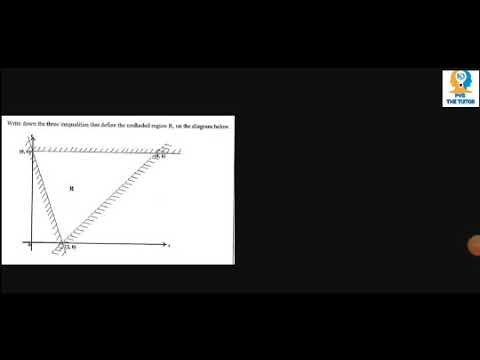 Linear programming explained paper 1 type - YouTube